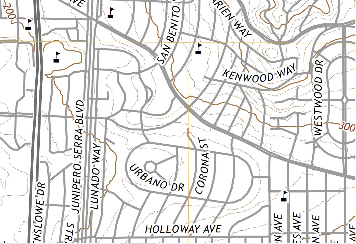 Ingleside Terraces Map, San Francisco