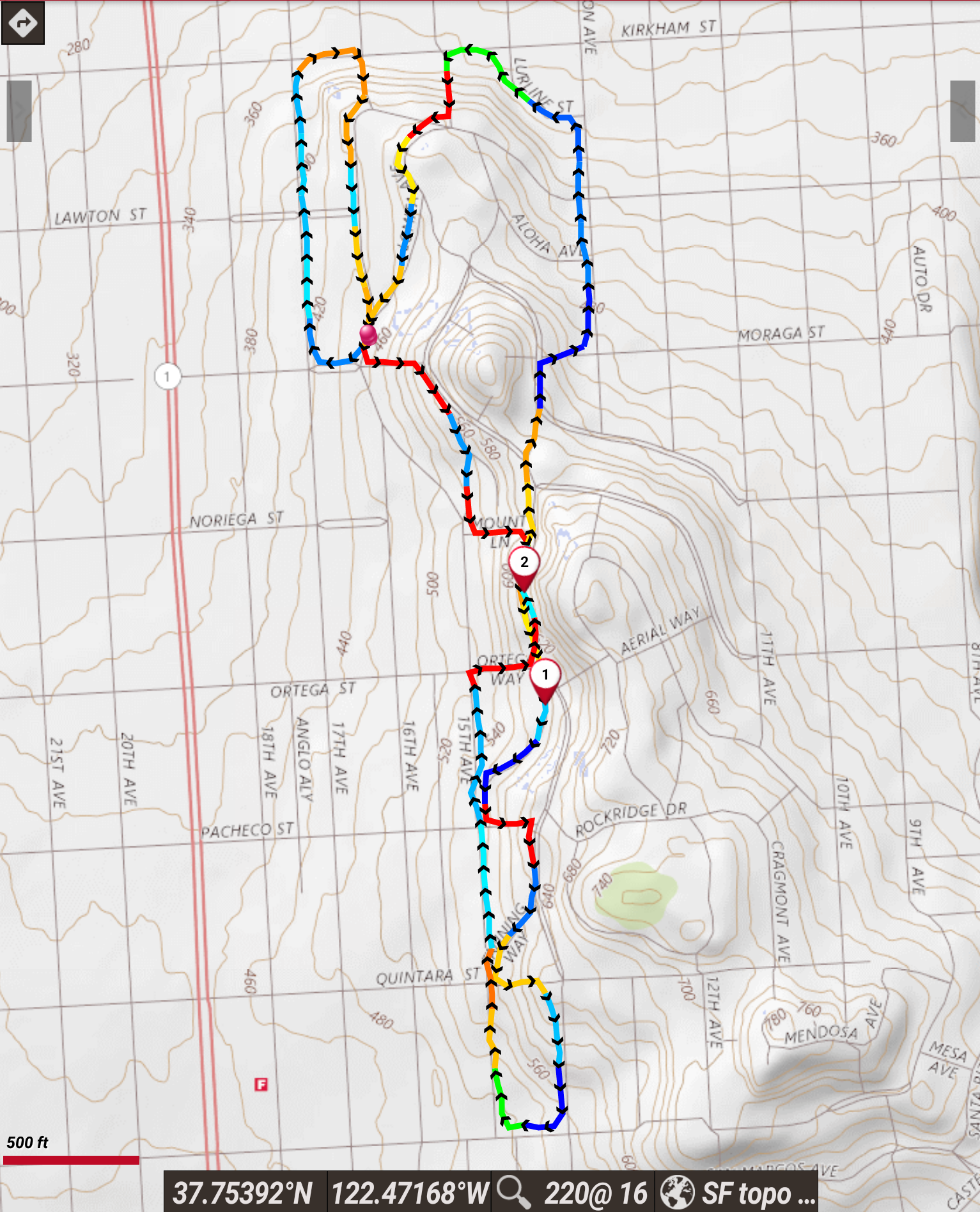 San Francisco Stairways Maps