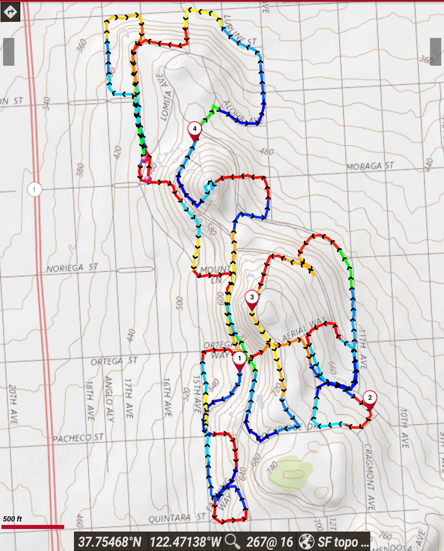 San Francisco Stairways Maps